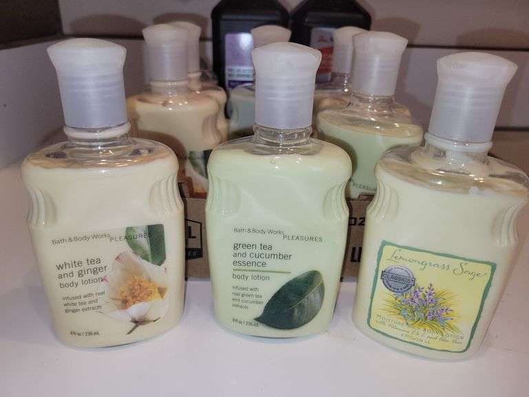 (U) ASSORTED BATH & BODY WORKS LOTION, HYDROGEN PEROXIDE, ETC ...