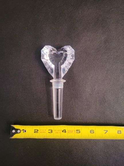 (DR) 5" CRYSTAL HEART STOPPER - Isabell Auction