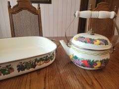 CASSEROLE DISH, TEAPOT, ROBIN EGG BLUE CHILD'S CHAMBER POT - Isabell ...