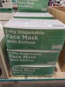 (3) BOXES 3-POY DISPOSABLE FACE MASK 50PC/BOX - Isabell Auction
