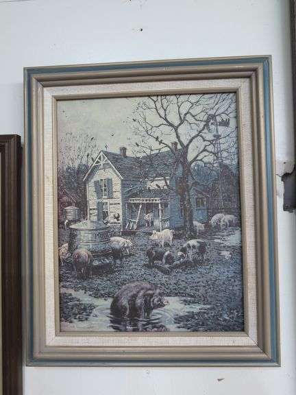 "THE OLD HOME PLACE" BY LOWELL DAVIS SIGNED CANVAS LITHOGRAPH (#105/750 ...