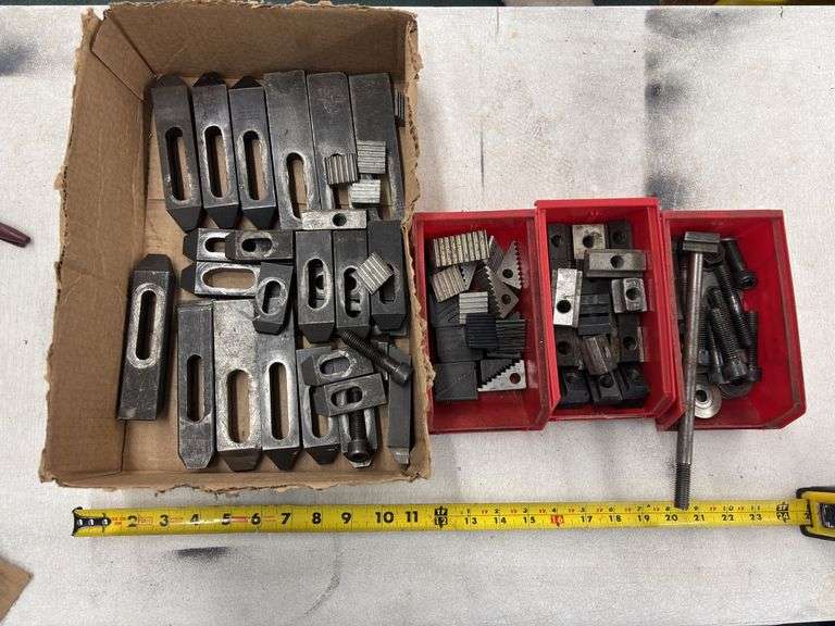 ASSORTED SLOTTED STRAP CLAMPS, STEP BLOCKS, ETC. - Isabell Auction