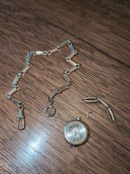 (HC) VINTAGE POCKET WATCH (14K GOLD FILLED) (DAMAGED) & POCKET WATCH ...