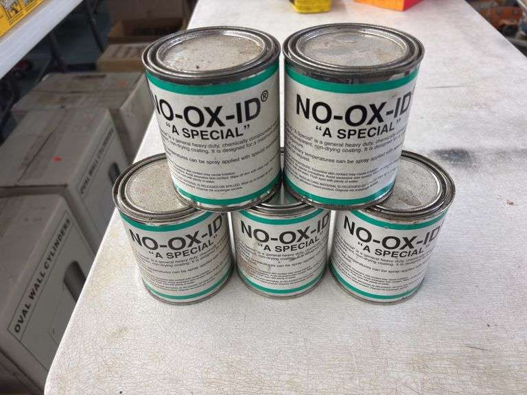 5-CT. 1-PINT CANS OF NO-OX-ID - Isabell Auction