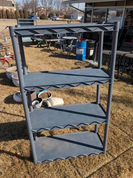 (OUT) PLANO STORAGE SHELF (14" X 34" X 56" TALL) - Isabell Auction
