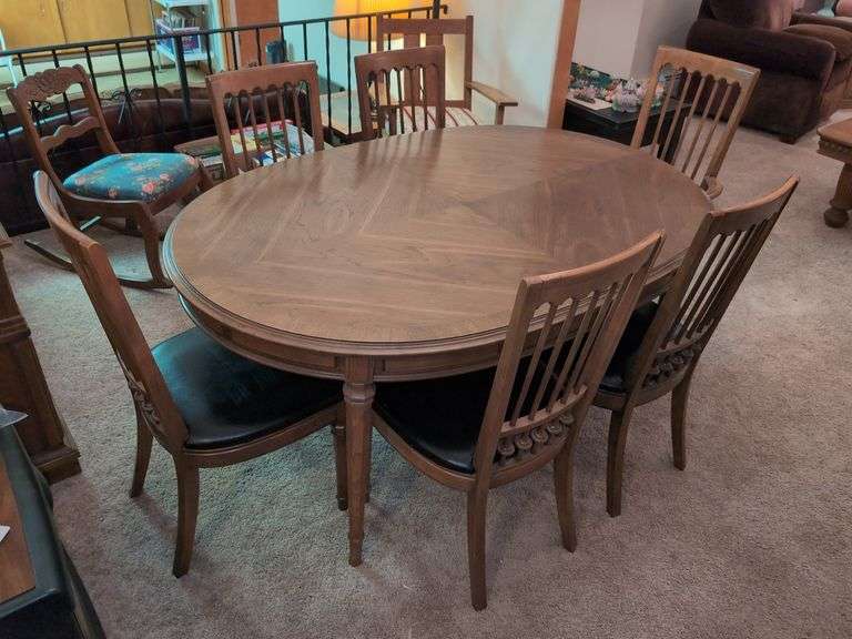 (DR) DREXEL ESPERANTO DINING TABLE (44" X 64" X 29" TALL (+(3) 12 ...