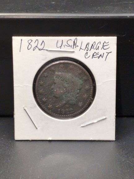 1822 U.S. LARGE CENT - Isabell Auction