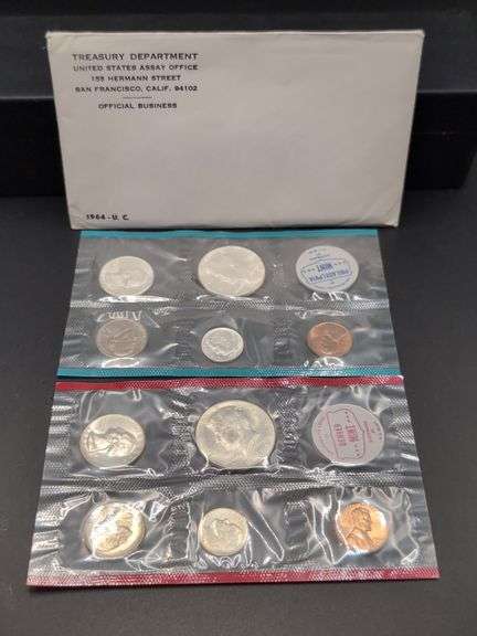 1964 P&D UNITED STATES SILVER MINT SET - Isabell Auction