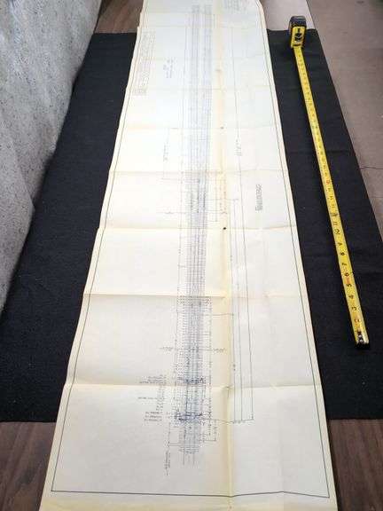 1980 UNION PACIFIC NO.20 EQUILATERAL TURNOUT LAYOUT PLAN - Isabell Auction