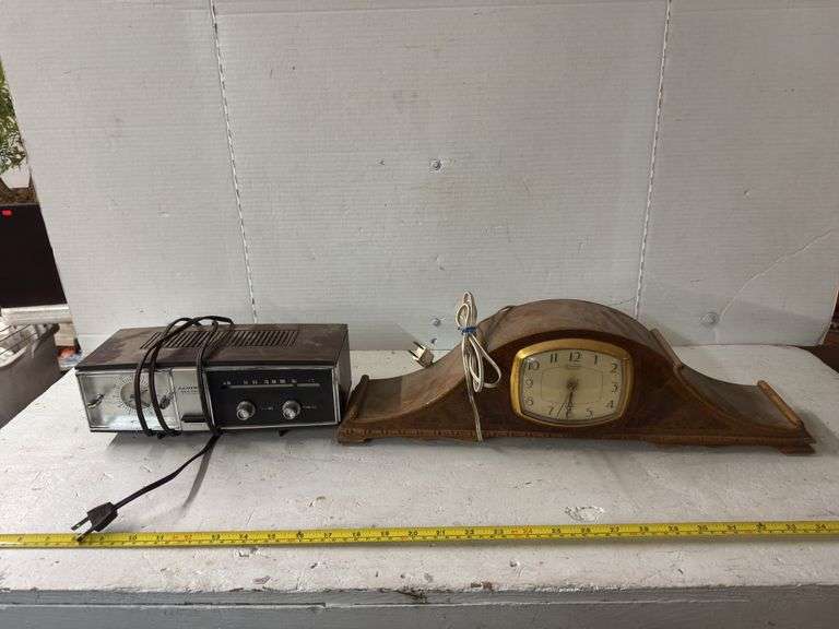 INGRAHAM ELECTRIC MANTEL CLOCK(NEEDS WORK) AND LLOYD’S SOLID STATE 2 ...