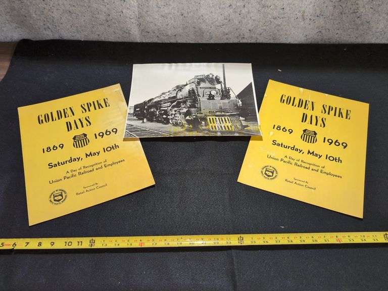 UNION PACIFIC 4002 PICTURE & (2) GOLDEN SPIKE DAYS POSTERS - Isabell ...