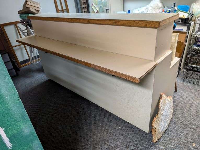 OFFICE/SALES COUNTER (41" X 95" X 53" TALL) (CONTENTS NOT INCLUDED ...