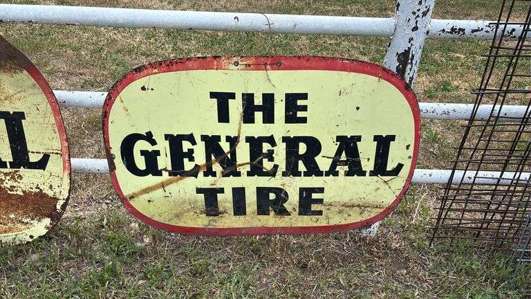 (OUT) THE GENERAL TIRE METAL SIGN ( 31” X 48”) - Isabell Auction