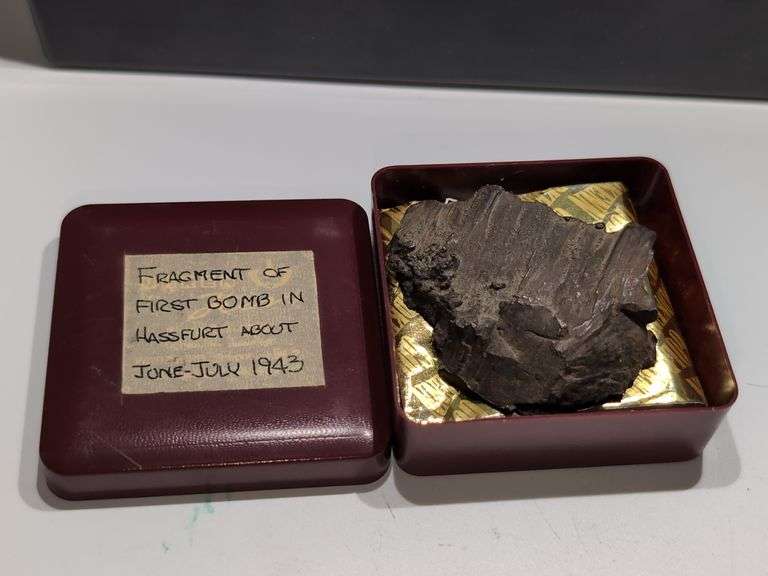 FRAGMENT OF FIRST BOMB IN HASSFURT (ABOUT JUNE-JULY 1943) - Isabell Auction