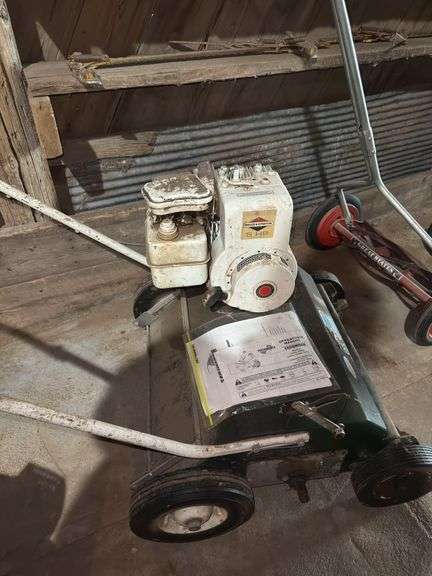 (SHOP) NATIONAL ROTO RAKER 5 HP GAS LAWN RAKE (TURNS OVER) - Isabell ...