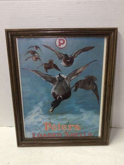 PETERS LOADED SHELLS ADVERTISMENT PRINT IN FRAME (12½" X 16") - Isabell ...