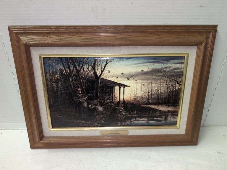 "MORNING RETREAT" BY TERRY REDLIN PICTURE IN FRAME (13½" X 19 ...