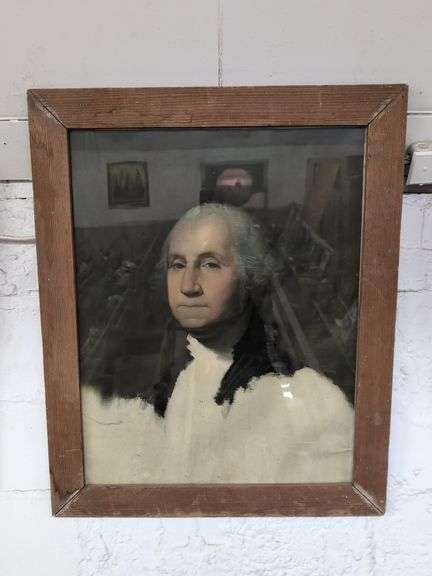 VINTAGE GEORGE WASHINGTON PICTURE IN FRAME (26½" X 32½") - Isabell Auction