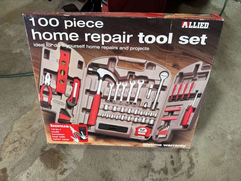 (BG) 100PC HOME REPAIR TOOL SET - Isabell Auction