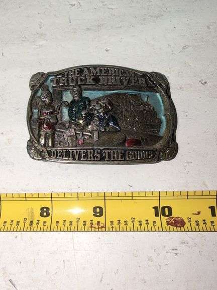 AMERICAN TRUCK DRIVER BELT BUCKLE - Isabell Auction