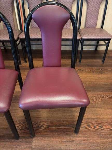 COMM. STEEL FRAME/VINYL UPHOLSTERED CHAIR - Isabell Auction