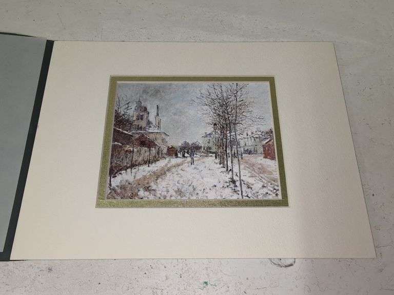 "EFFECT OF SNOW" BY CLAUDE MONET (GEORGE REINMILLER COLLECTION) MATTED ...