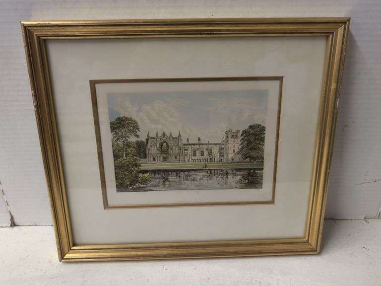 "NEWSTEAD ABBEY" PRINT IN FRAME (12" X 14") - Isabell Auction
