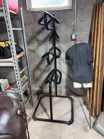 3-TIER SWIVEL SADDLE RACK - Isabell Auction