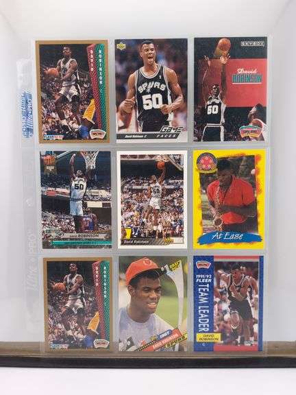 (9) ASST'D DAVID ROBINSON BASKETBALL CARDS - Isabell Auction