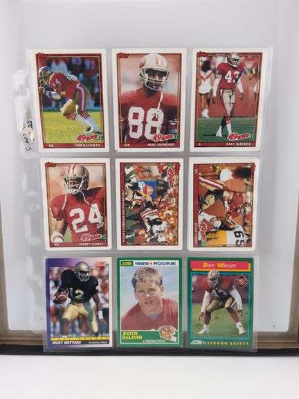 (9) ASST'D SAN FRANCISCO 49ERS FOOTBALL CARDS - Isabell Auction