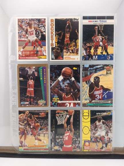 (9) ASST'D HAKEEM OLAJUWON BASKETBALL CARDS - Isabell Auction