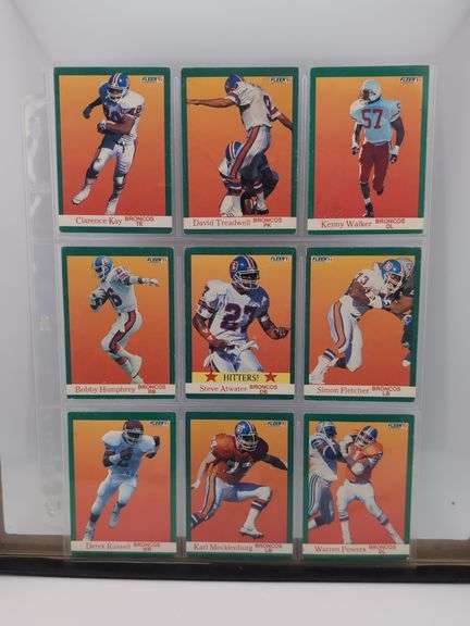 (9) ASST'D DENVER BRONCOS FOOTBALL CARDS - Isabell Auction