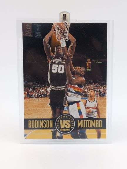 1994 SKYBOX ROBINSON VS. MUTOMBO CARD - Isabell Auction