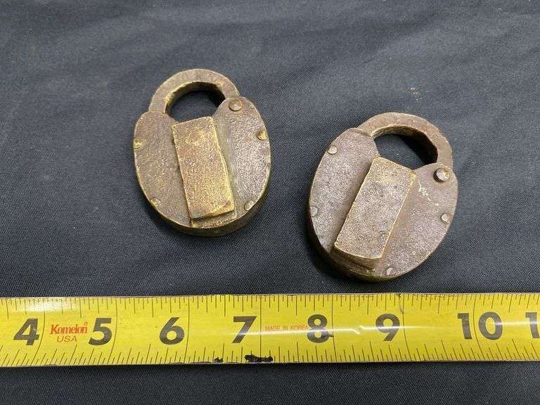 (2) BRASS PADLOCKS - Isabell Auction