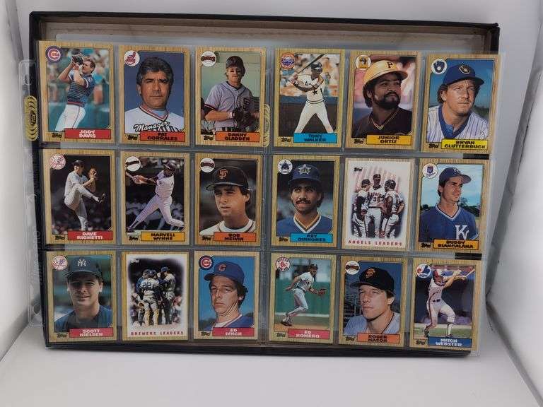 (18) 1987 TOPPS BASEBALL CARDS - Isabell Auction