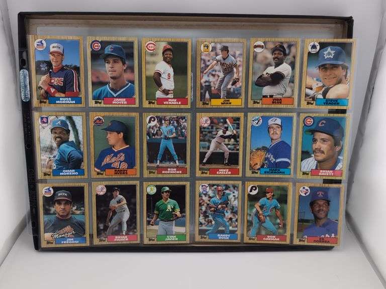 (18) 1987 TOPPS BASEBALL CARDS - Isabell Auction