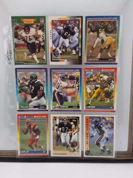 (9) ASST'D CHICAGO BEARS FOOTBALL CARDS - Isabell Auction