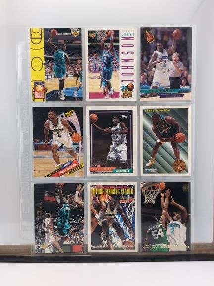 (9) ASST'D LARRY JOHNSON BASKETBALL CARDS - Isabell Auction