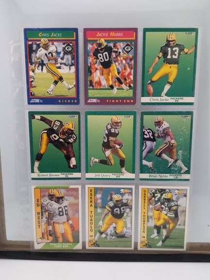 (9) ASST'D GREEN BAY PACKERS FOOTBALL CARDS - Isabell Auction
