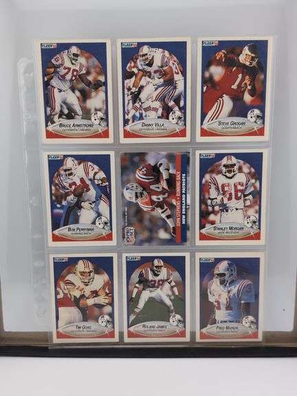 (9) ASST'D NEW ENGLAND PATRIOTS FOOTBALL CARDS - Isabell Auction