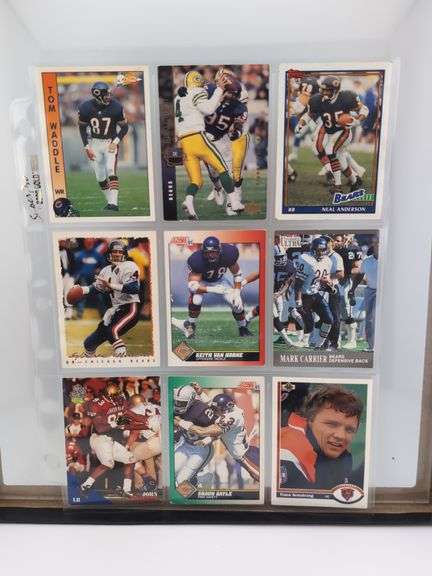 (9) ASST'D CHICAGO BEARS FOOTBALL CARDS - Isabell Auction