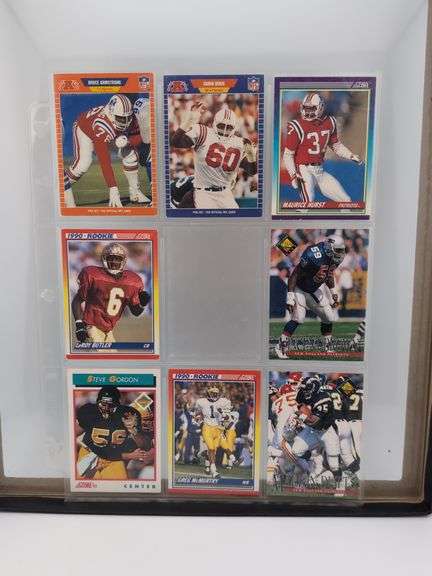 (8) ASST'D NEW ENGLAND PATRIOTS FOOTBALL CARDS - Isabell Auction