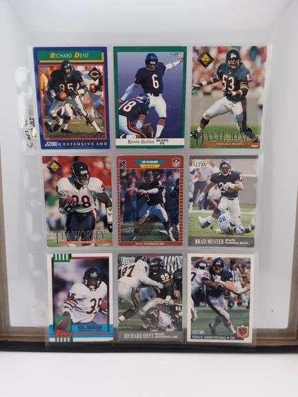 (9) ASST'D CHICAGO BEARS FOOTBALL CARDS - Isabell Auction
