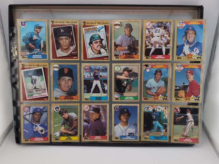 (18) 1987 TOPPS BASEBALL CARDS - Isabell Auction