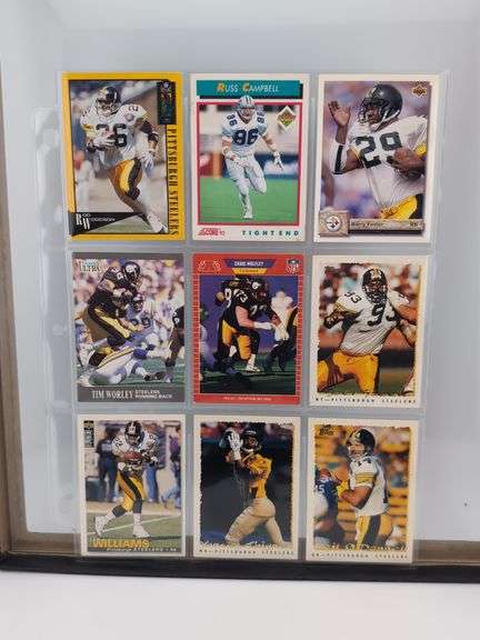 (9) ASST'D PITTSBURGH STEELERS FOOTBALL CARDS - Isabell Auction
