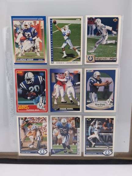 (9) ASST'D INDIANAPOLIS COLTS FOOTBALL CARDS - Isabell Auction