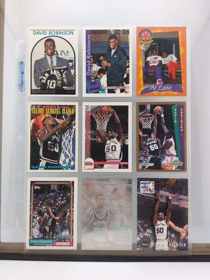 (9) ASST'D DAVID ROBINSON BASKETBALL CARDS - Isabell Auction