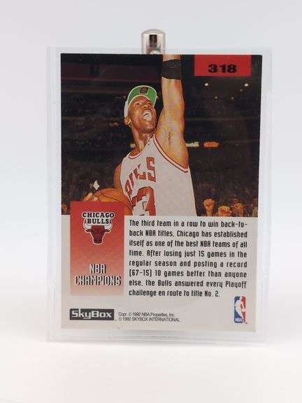 1992 SKYBOX CHICAGO BULLS NBA FINALS CARD - Isabell Auction