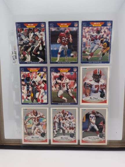 (9) ASST'D ATLANTA FALCONS FOOTBALL CARDS - Isabell Auction