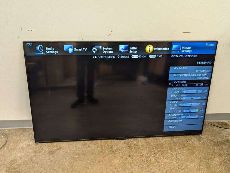 (702) SHARP AQUOS 70" FLAT SCREEN TV (NO BASE) - Isabell Auction